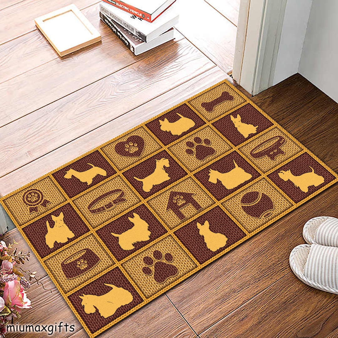 Scottish Terrier Rug, Scottish Terrier Mat,scottish Terrier Doormat ...