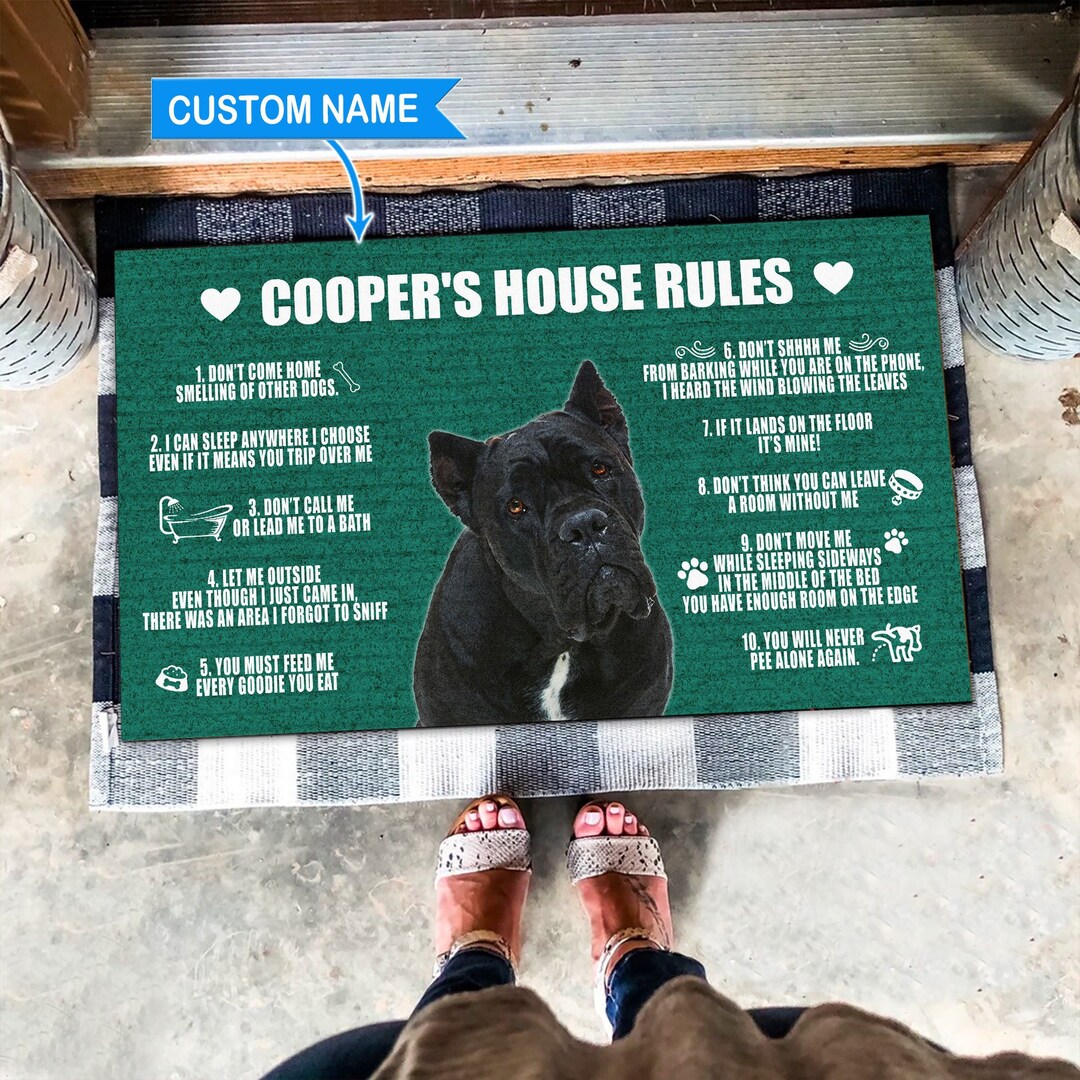 Custom Cane Corso Rug, Cane Corso Personalized Doormat, Cane Corso ...