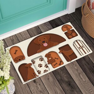 Rhodesian Ridgeback Rug, Rhodesian Ridgeback Mat, Cute Rhodesian ...