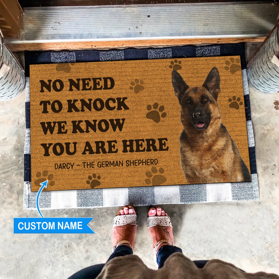 Custom German Shepherd Doormat, Personalized Doormat, German Shepherd ...