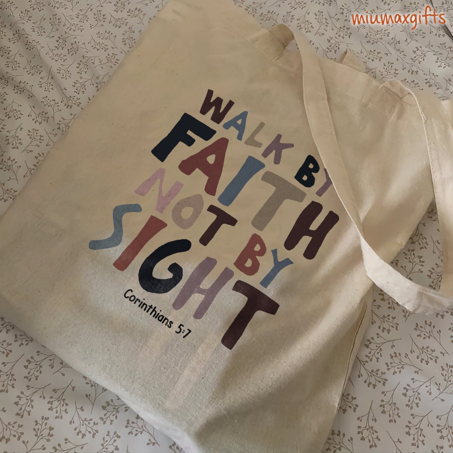 Faith Christian Tote Bag, Bible Verse Tote Bag, Christian Tote Bag ...
