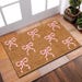 Bow Print Doormat, Pink Bow Doormat, Watercolor Pinky Bow Welcome ...