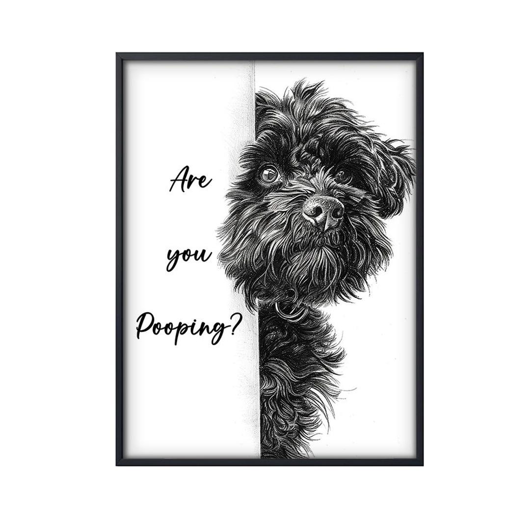 Funny Cockapoo Are You Pooping, Funny Dog Poster, Funny Cockapoo Poster ...