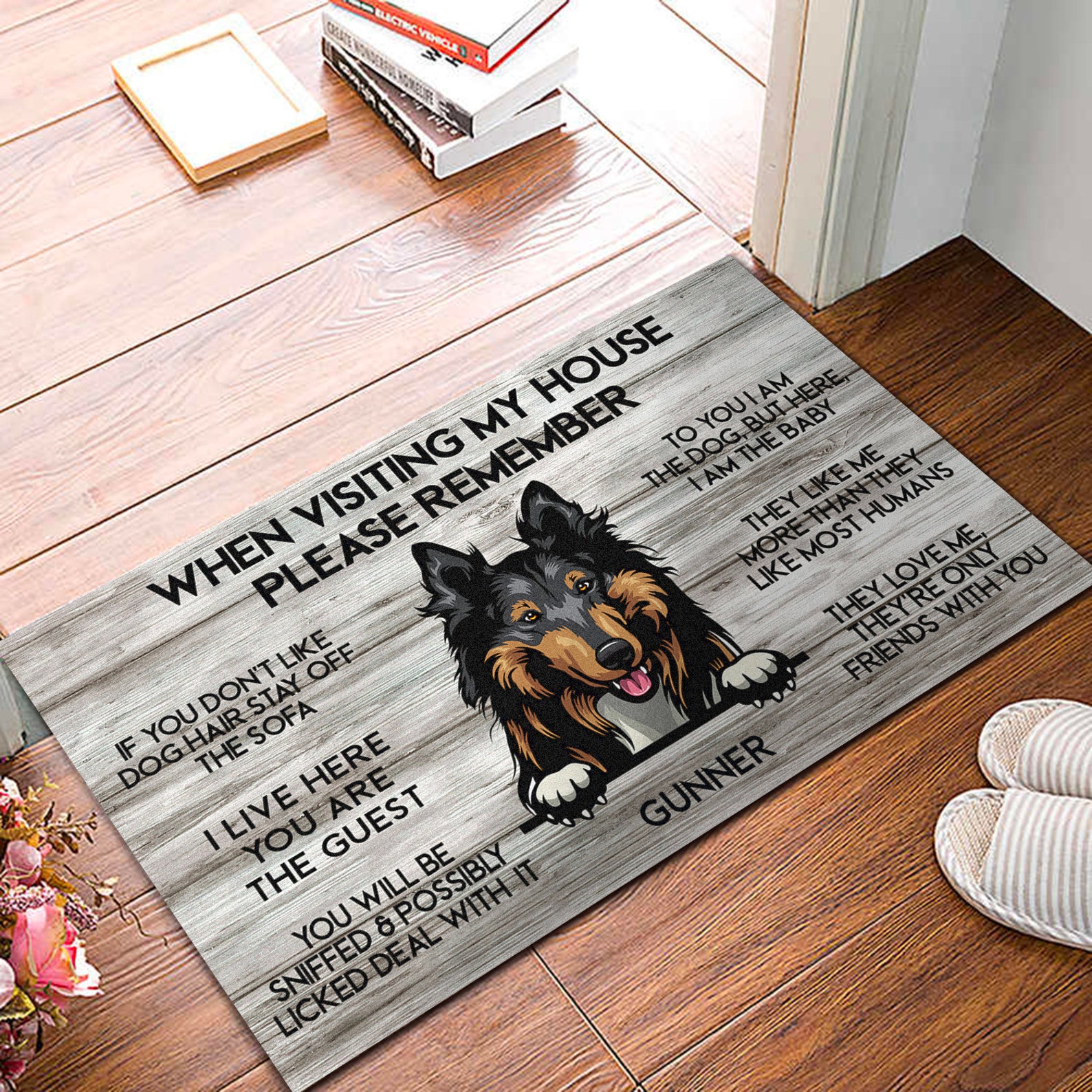 Rough Collie Doormat Rough Collie Mat Rough Collie Rug - Etsy