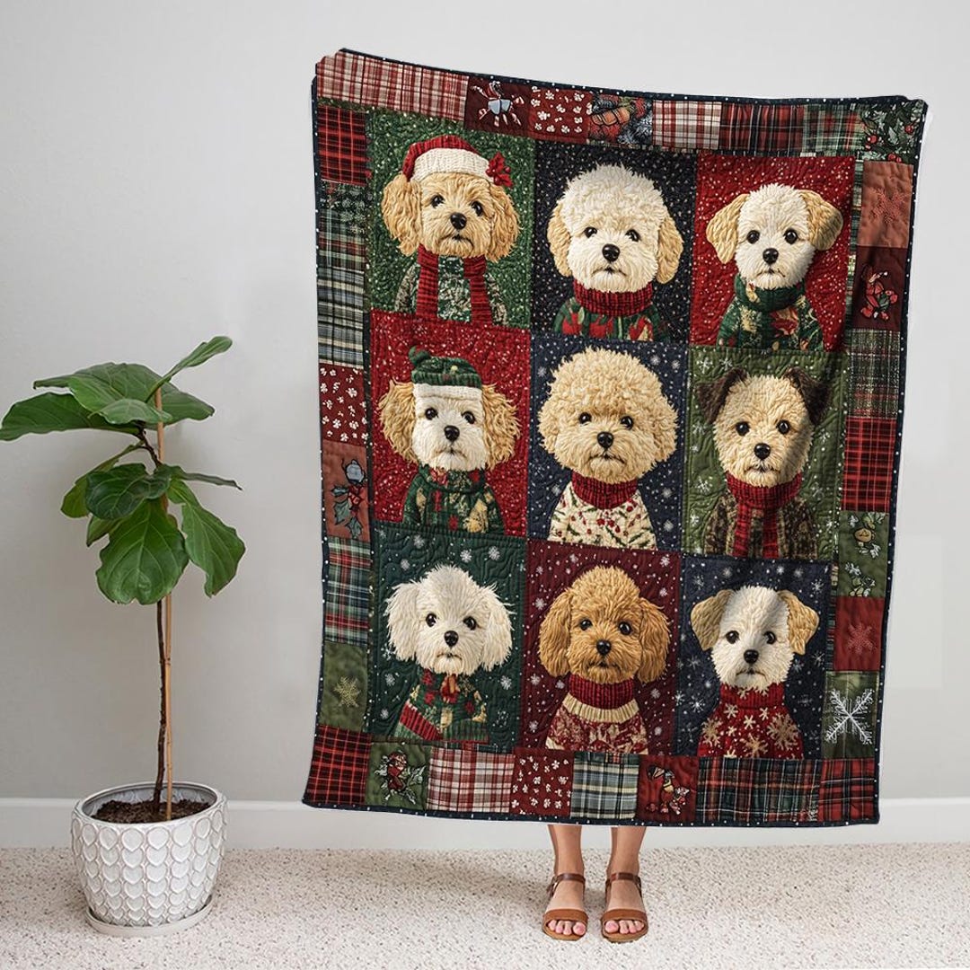 Maltipoo Blanket, Maltipoo Dog Sherpa Blanket, Dog Fleece Blanket, Baby ...