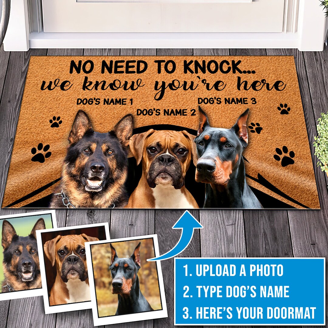 Funny Dog Doormat, When Visiting My House Doormat, Perfect Gift for Dog ...