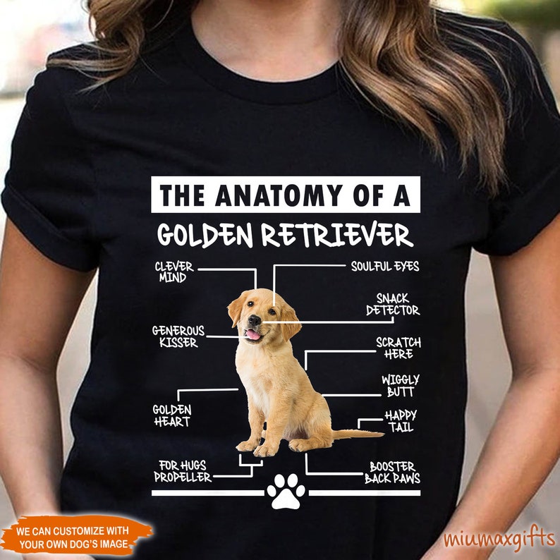 The Anatomy of A Golden Retriever Shirt Women Shirt Women - Etsy