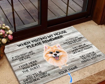 Donkey Mat Lovely Donkey Personalized Doormat Visiting My - Etsy