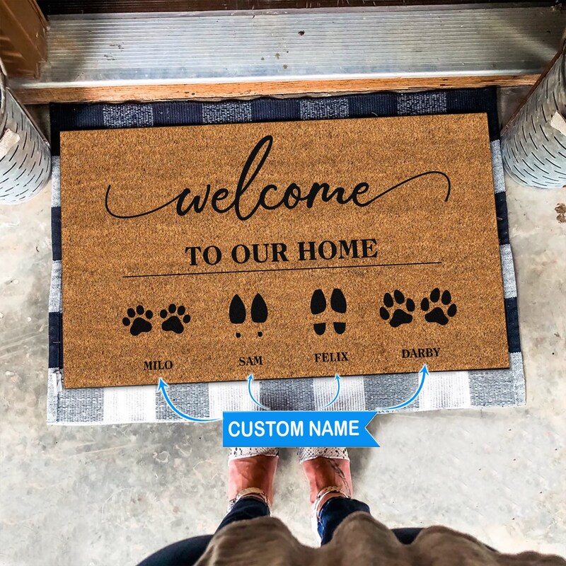 Custom Welcome Mat - Etsy
