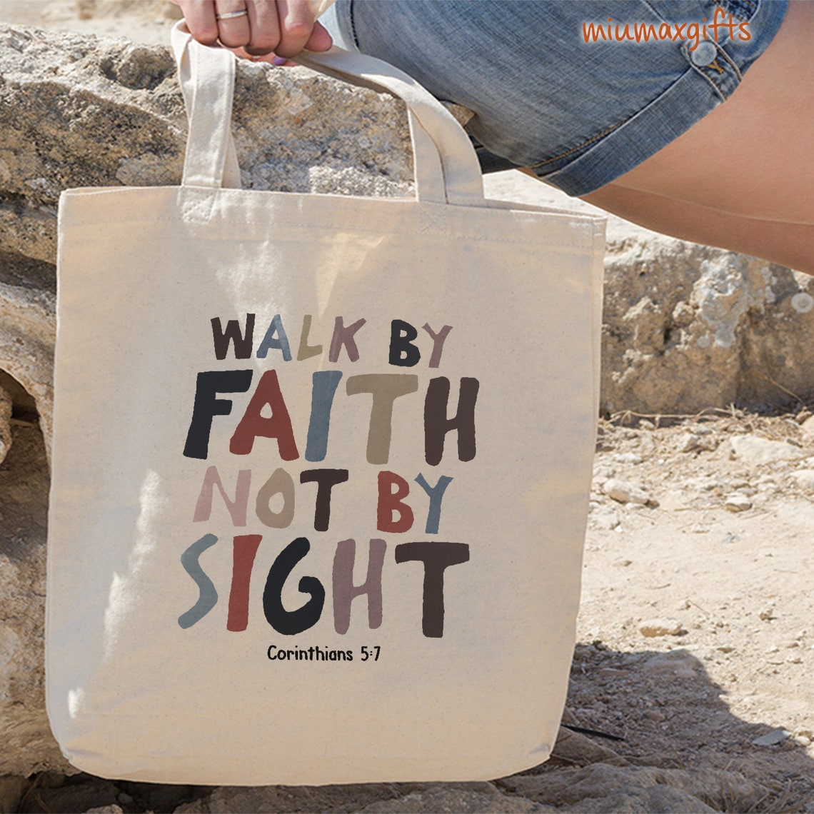 Faith Christian Tote Bag Bible Verse Tote Bag Christian Tote - Etsy