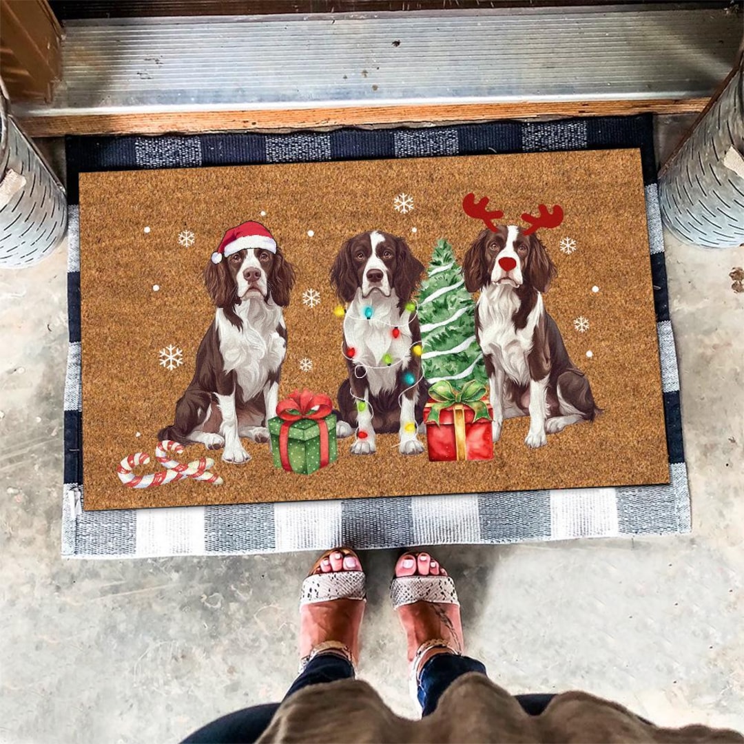 Christmas English Springer Spaniel Mat, English Springer Spaniel ...