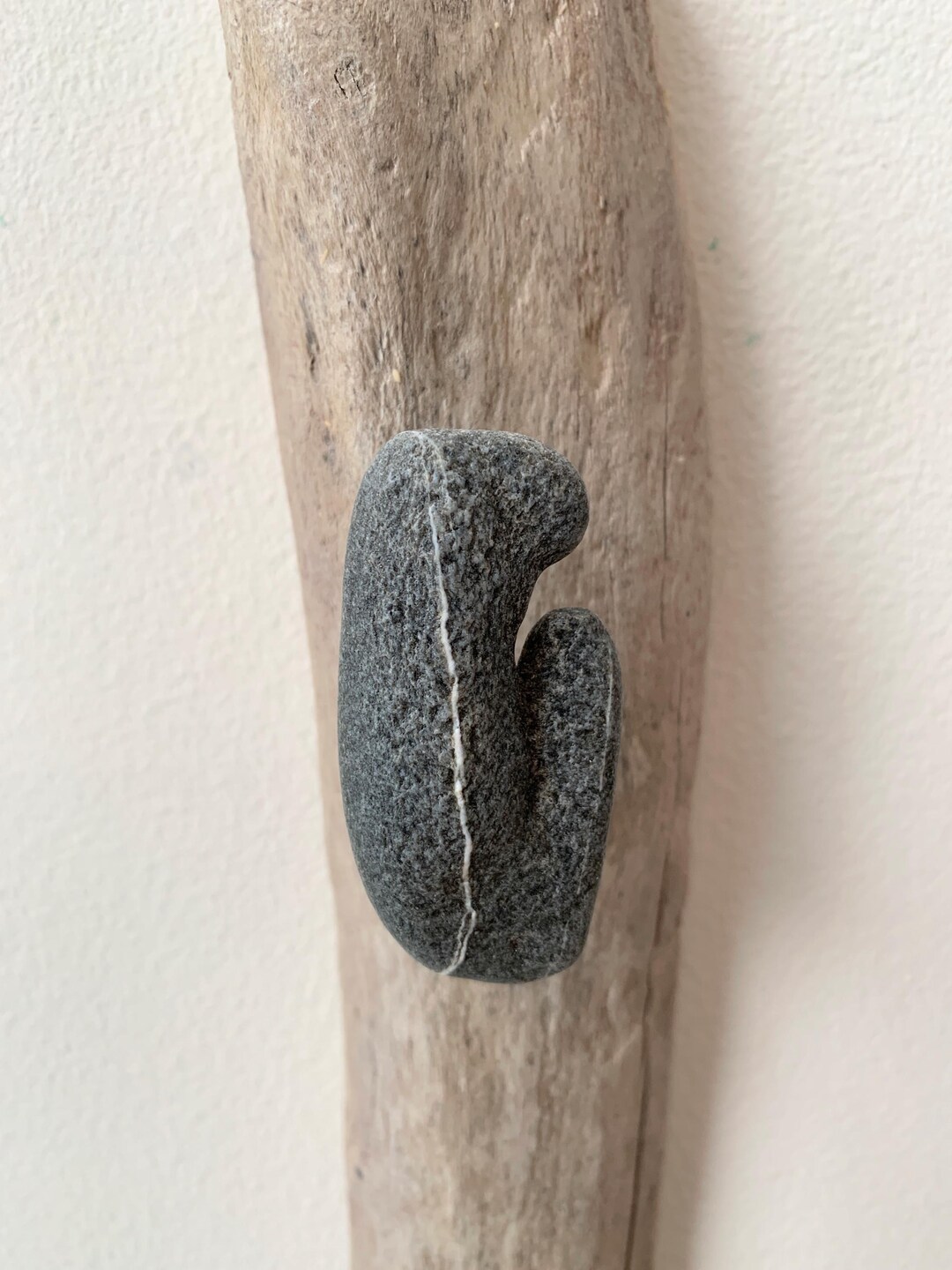 Light Rustic Driftwood With Unique Michigan Mitten Shaped Beach Stone ...