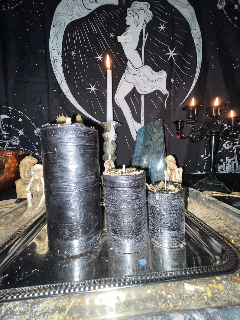 Protect and Ward Pillar Candle. Home & Self Protection Spell - Etsy