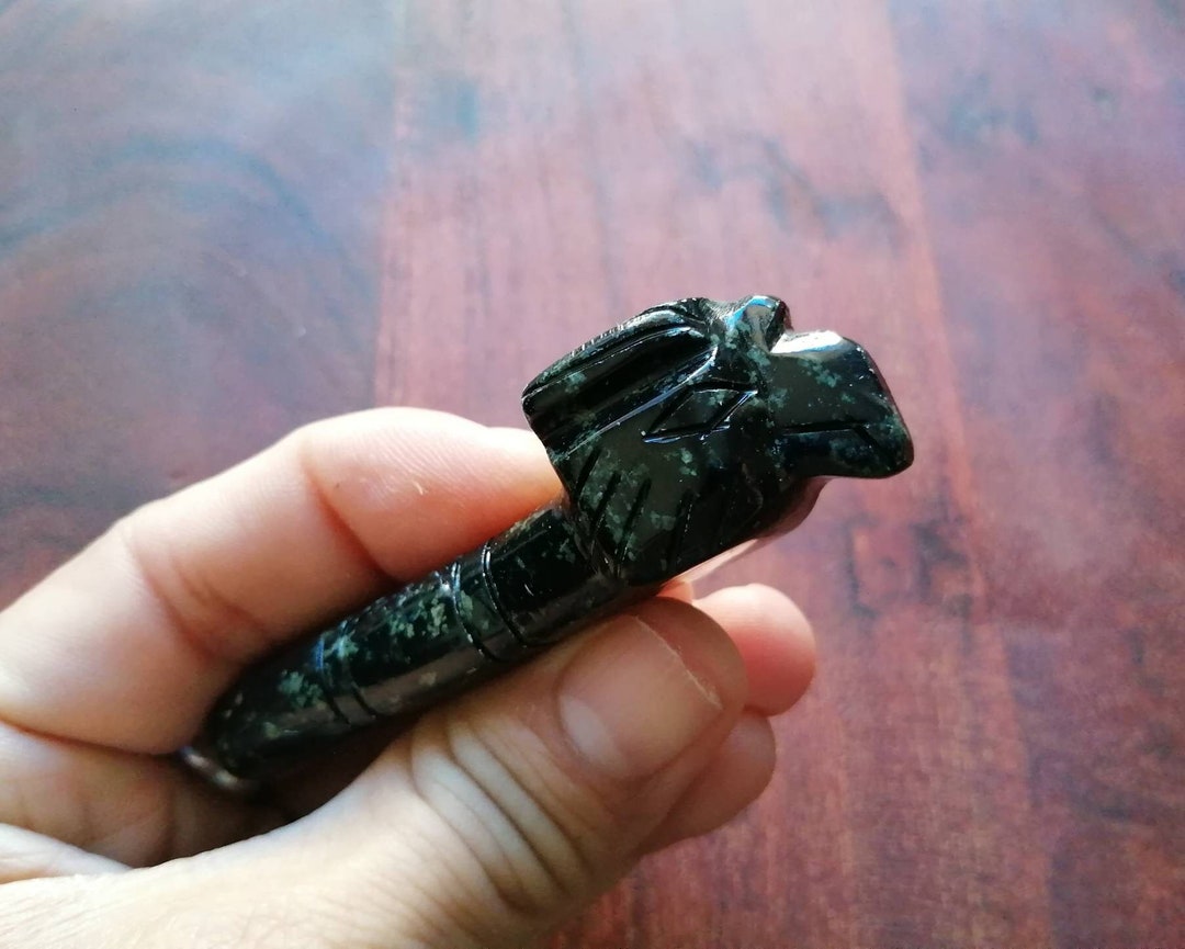 Condor Smoking Pipe in Serpentine Stone Smoker-gems Jewelry Ritual ...