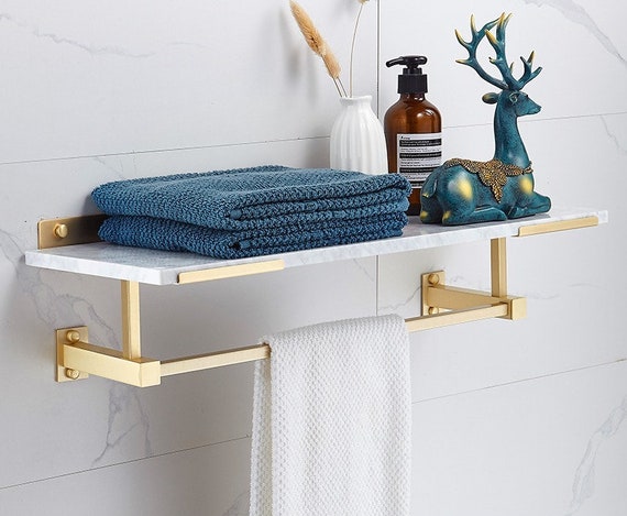 Bathroom Brass Shelving Unit – Rispa