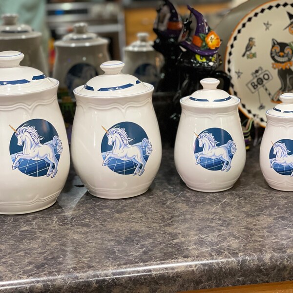 Unicorn Cookie Jar - Etsy