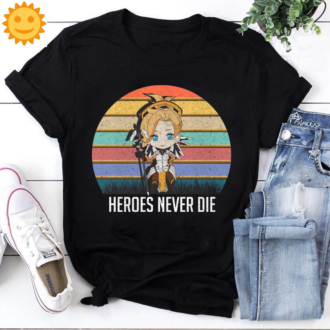 Heroes Never Die Vintage T-shirt, Overwatch Shirt, Overwatch 2 Shirt ...
