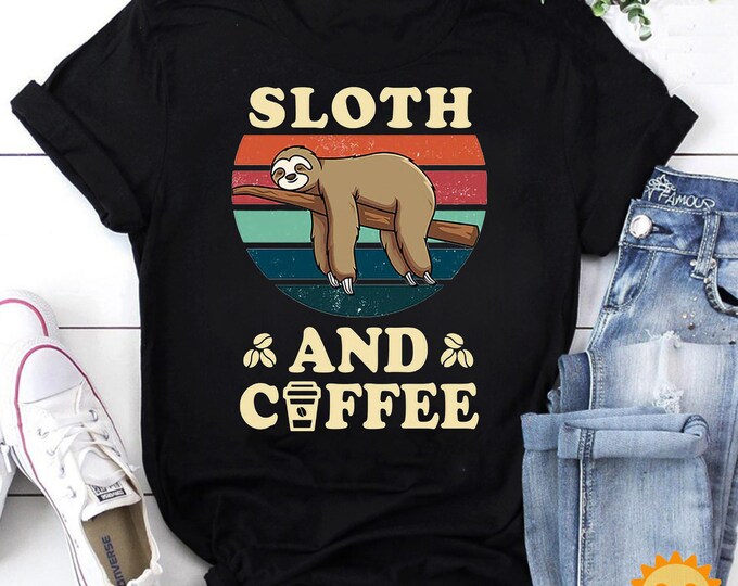 Funny Sloth Coffee Shirt, but Coffee First Sloth Shirt, Animal Lover ...