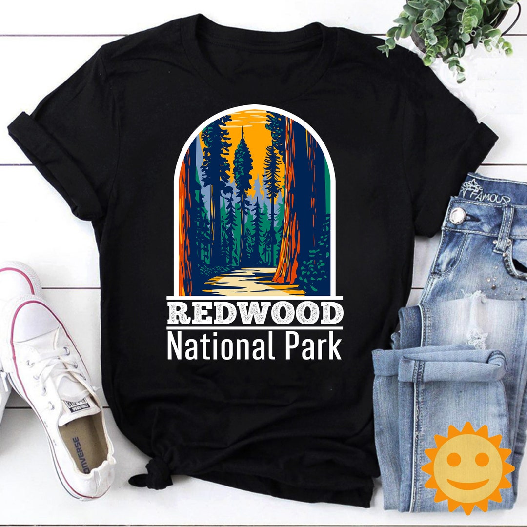 Redwood National Park Vintage T-shirt, Adventure Shirt, Camping Shirt ...