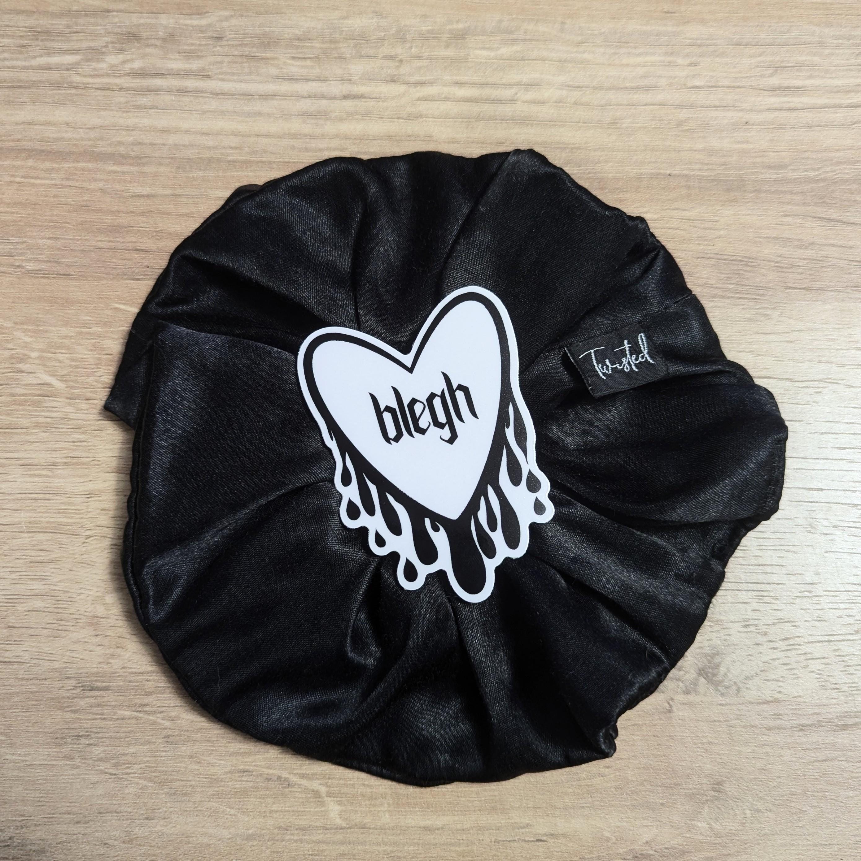 BLEGH Sticker Alt Heart Screamo Sticker Rock Band Scream Goth Heart ...