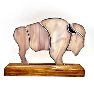 Custom Stained Glass Bison - Etsy