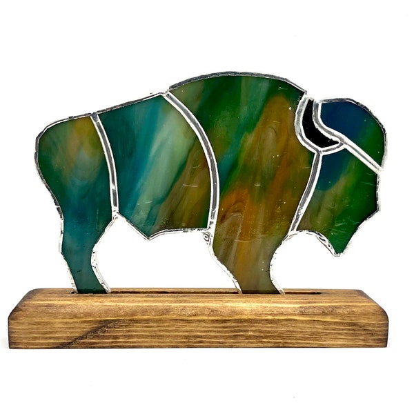 Stained Glass Buffalo Pattern - Etsy
