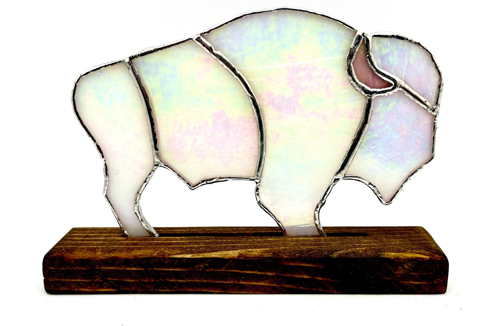 Custom Stained Glass Bison - Etsy