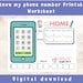 I Know My Phone Number Worksheet - Etsy