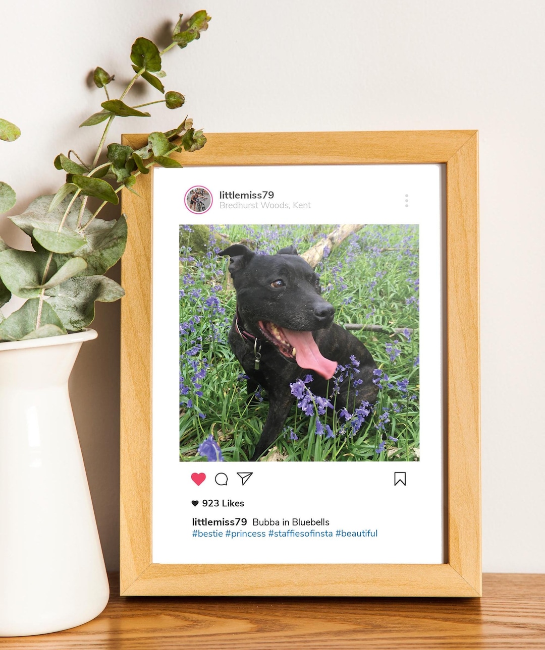 PERSONALISED INSTAGRAM POST Print Custom Social Media Print Print ...