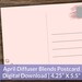 April Essential Oil Diffuser Recipe Postcards | Spring Diffuser Blends ...