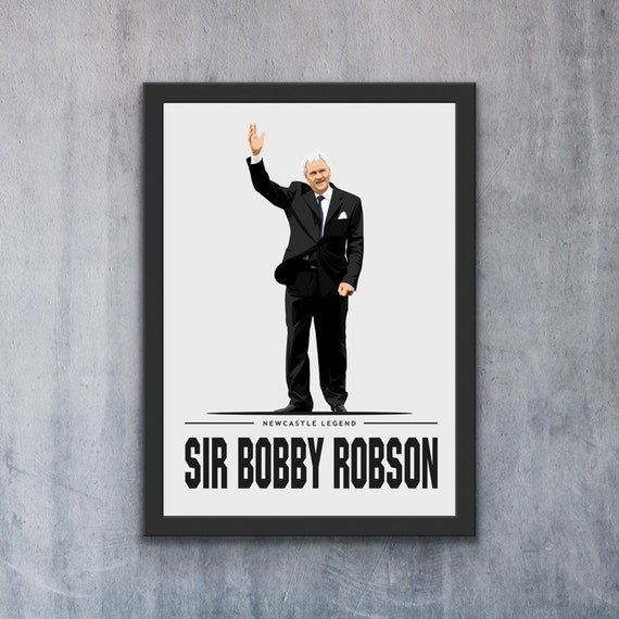 Sir Bobby Robson Newcastle Legend Artwork Print Newcastle | Etsy