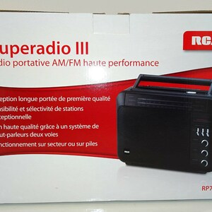 RCA Superradio III RP7887 High Performance Am / Fm Portable Radio - New ...