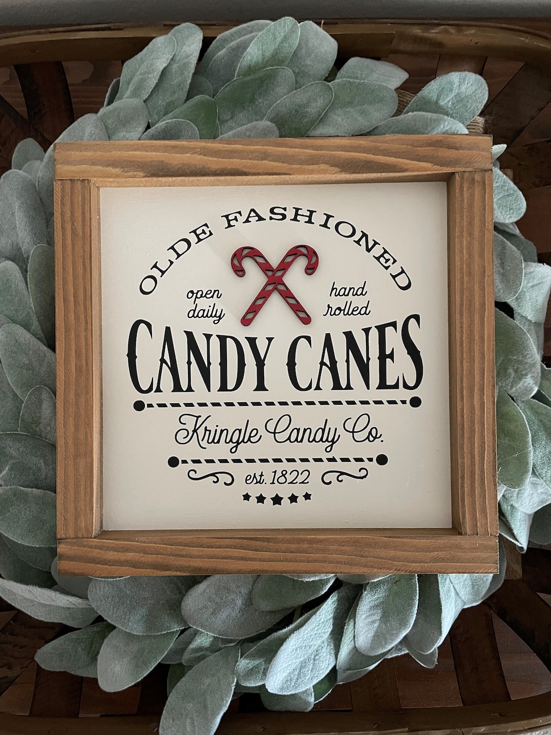 Candy Canes 3D Wooden Picture Picture Sign Christmas - Etsy Ireland