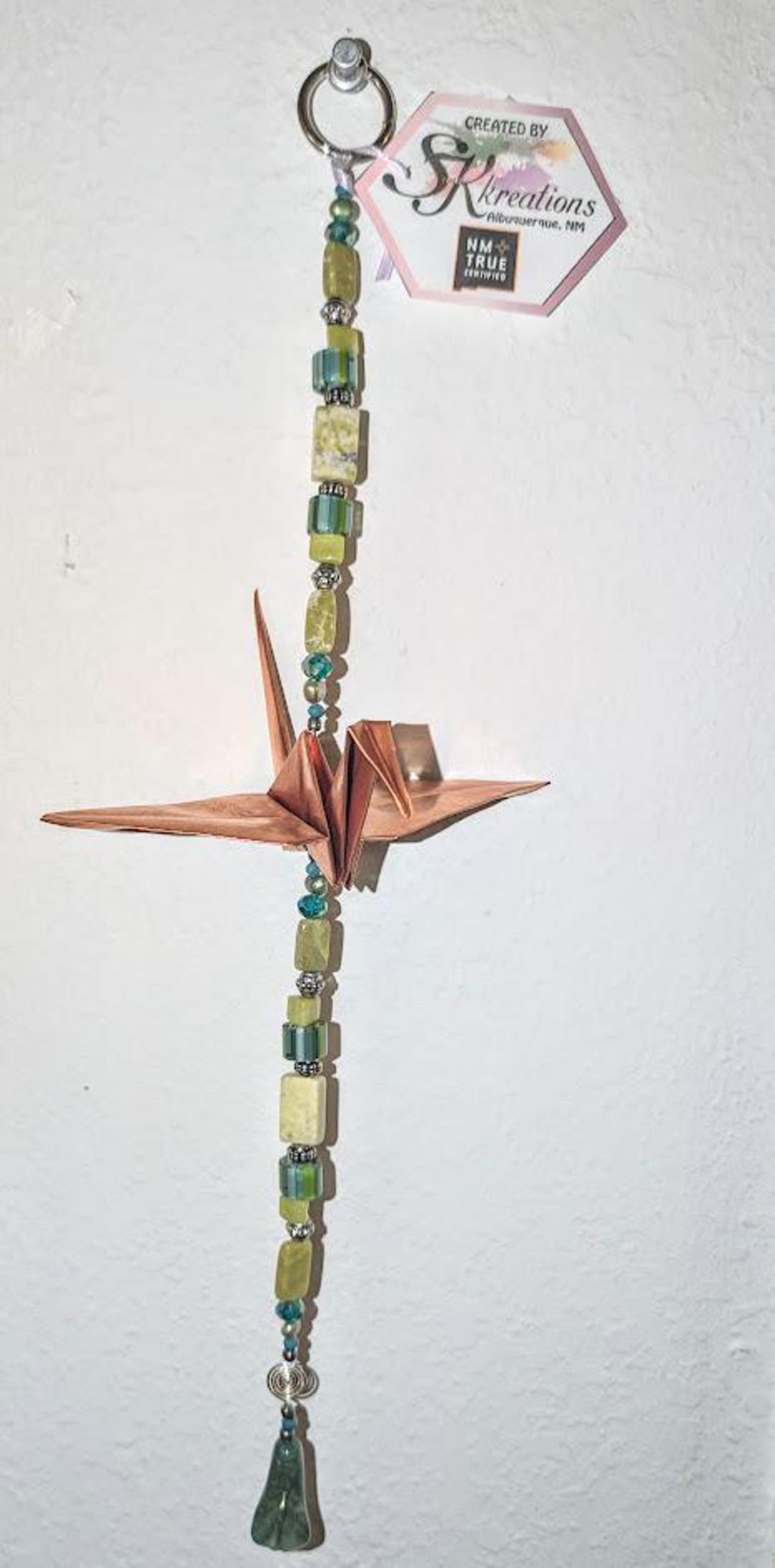 Pure Copper Origami, Single Crane ,mobile, Indoor, Unique Origami - Etsy