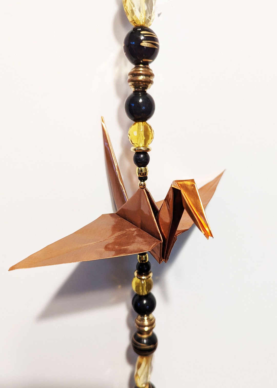 Pure Copper Origami, Single Crane ,mobile, Indoor, Unique Origami - Etsy
