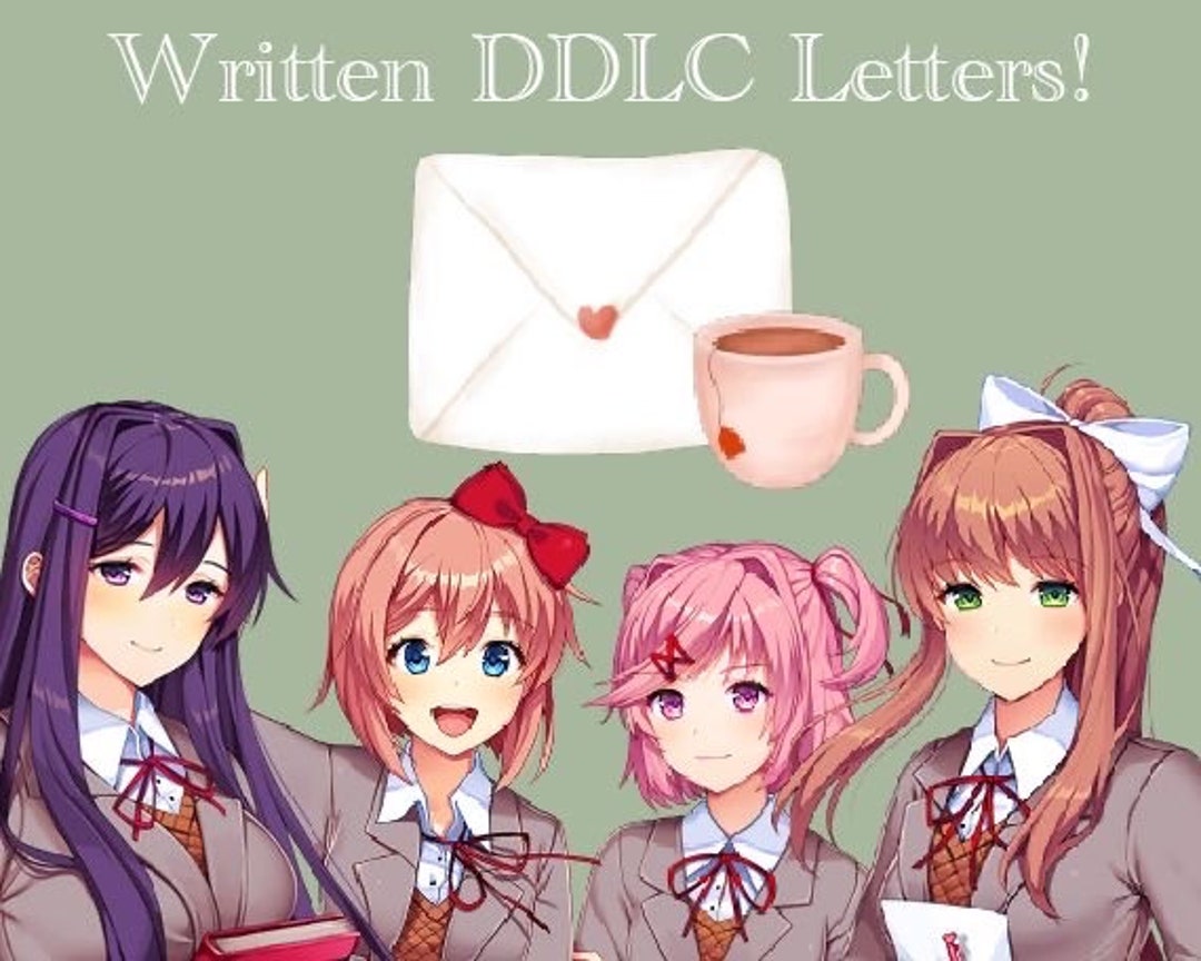 Doki Doki Literature Club Personalized Character Letters - Etsy