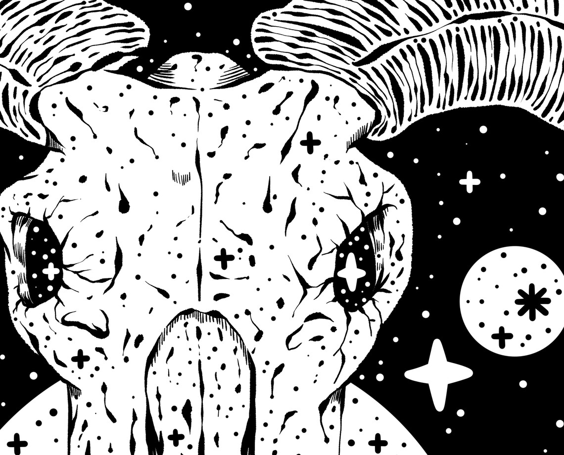 Creepy Skeleton Printable Wall Art Monochrome Halloween - Etsy