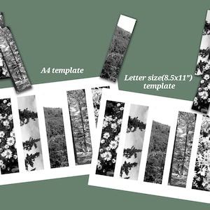 10 Monochrome Printable Bookmarks, Scenery Bookmark, Pdf Bookmarks ...