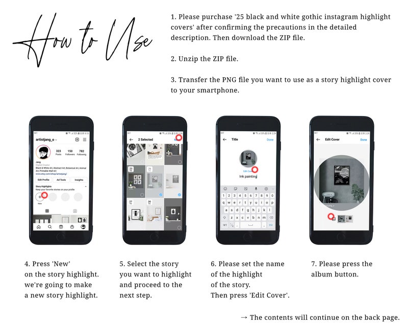 25 Black and White Gothic Instagram Highlight Covers, Monochrome ...