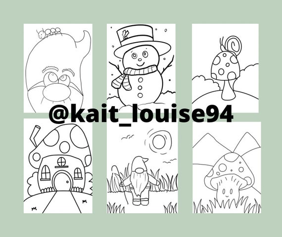 Printable Coloring Pages | Etsy