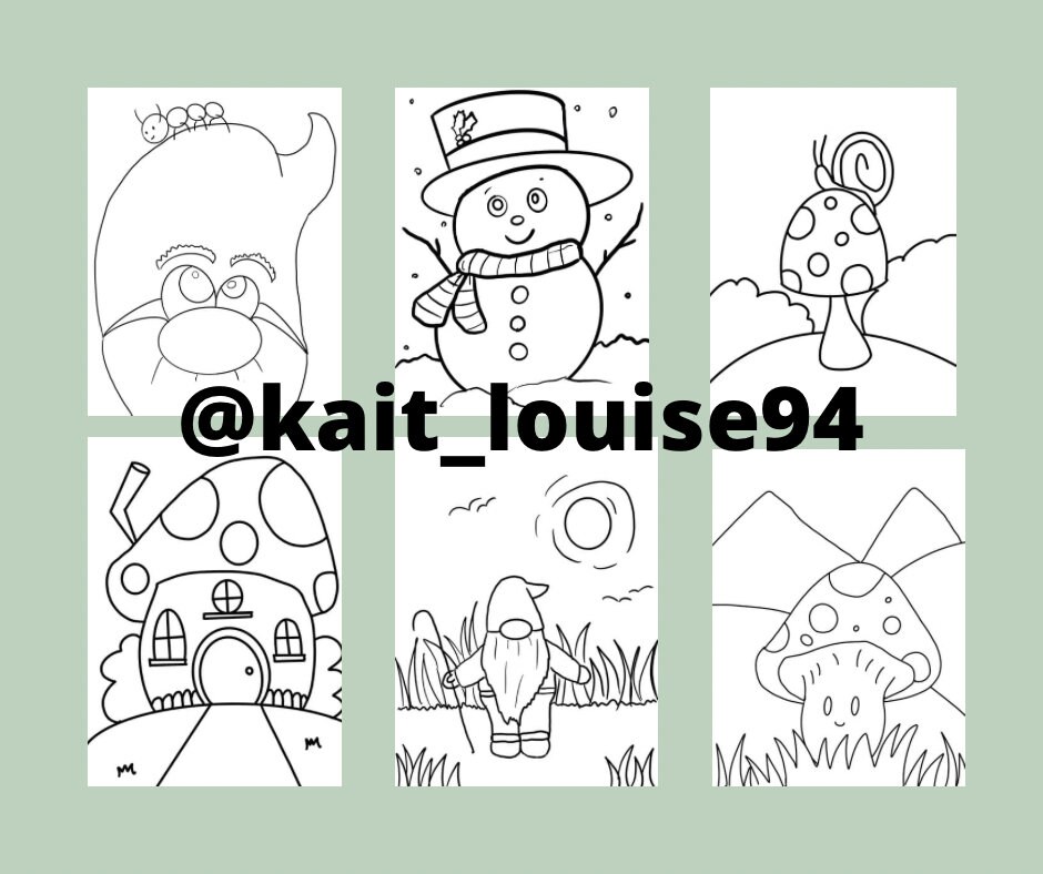 Printable Coloring Pages - Etsy