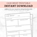 Law School Case Brief Printable, Case Brief Notes Template, 1L PDF ...