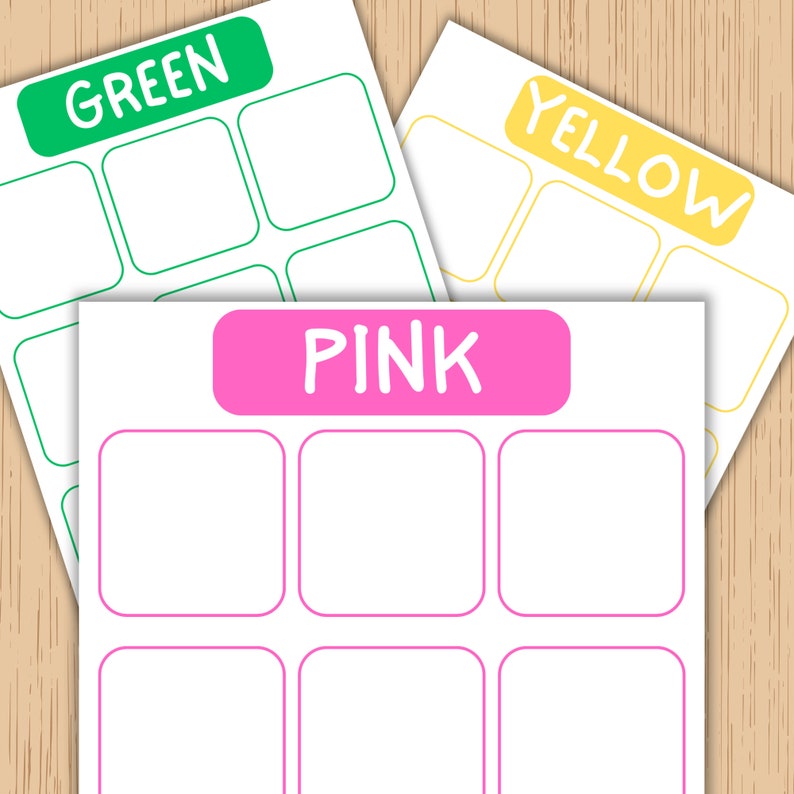 Color Sorting Activity Printable, Color Sorting Preschool Printable ...