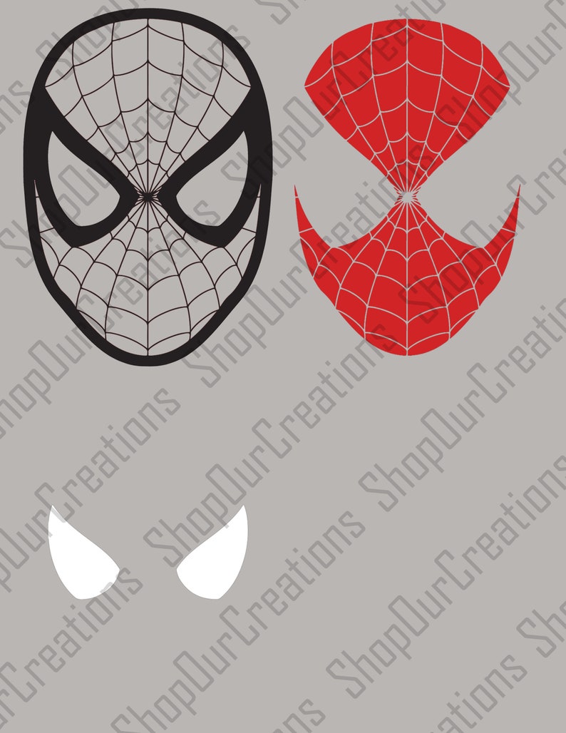 Spider-man Face Spider-man Head - Etsy
