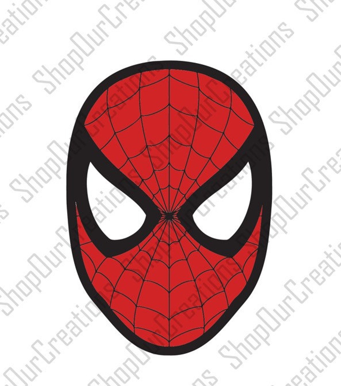 Spider-man Face Spider-man Head - Etsy