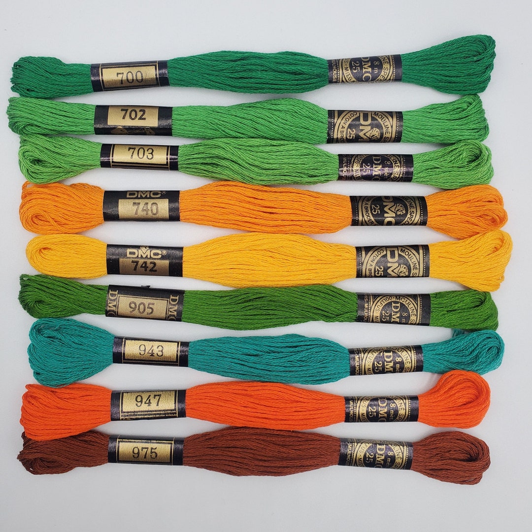 Vintage Mouline Special 25 DMC Cotton Six Strand Embroidery Floss Brown ...