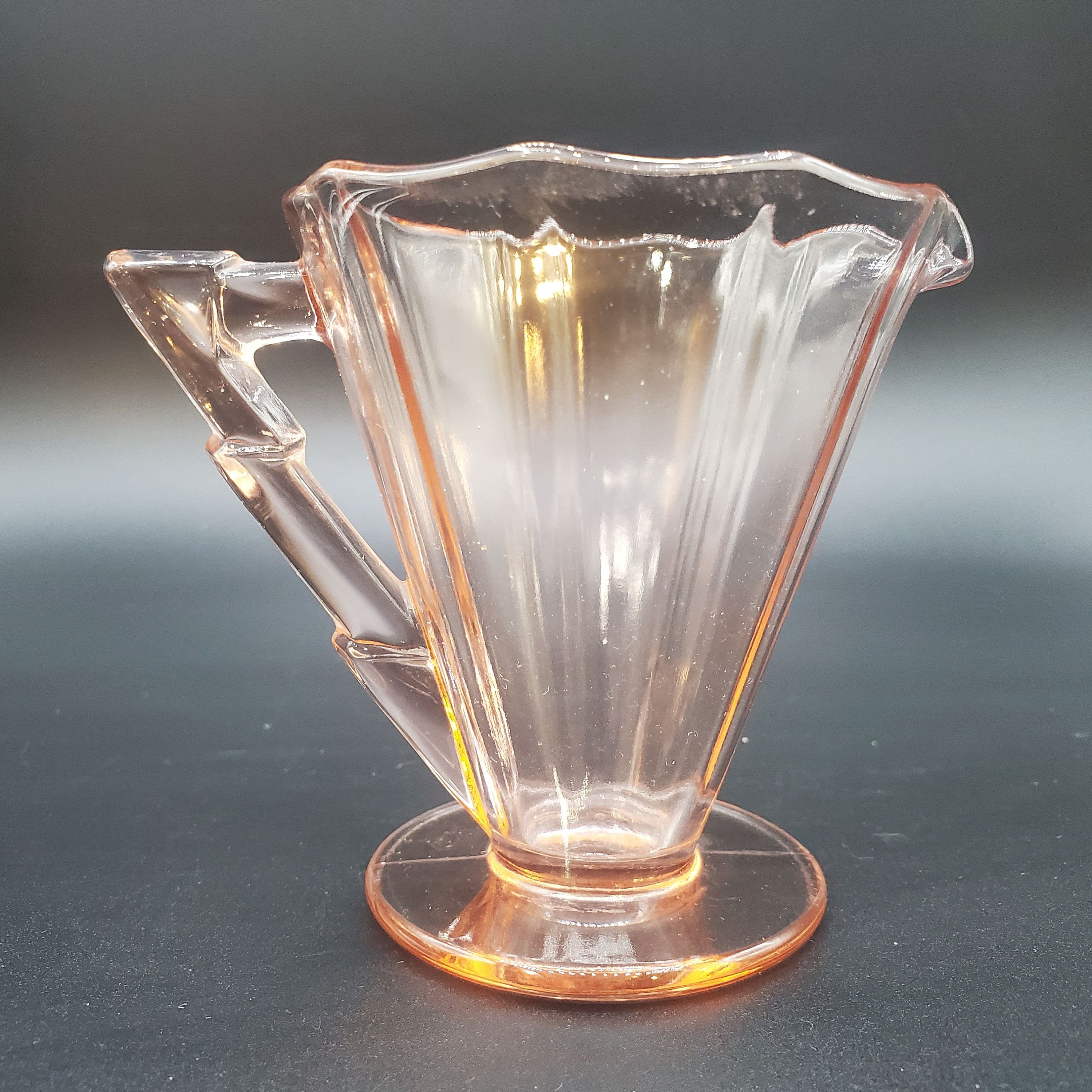 Vintage Decagon Pink by Cambridge Depression Glass 1930s Sugar and ...