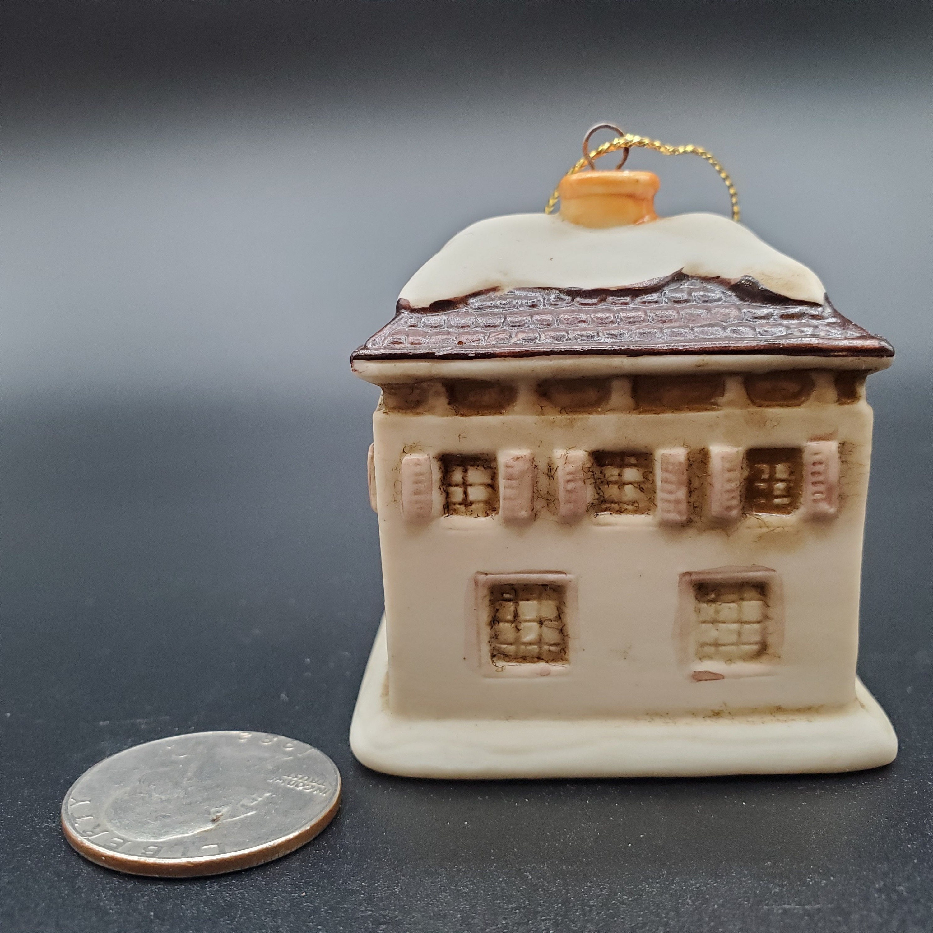 Vintage Lefton Colonial Village Christmas Ornament Porcelain Hand ...