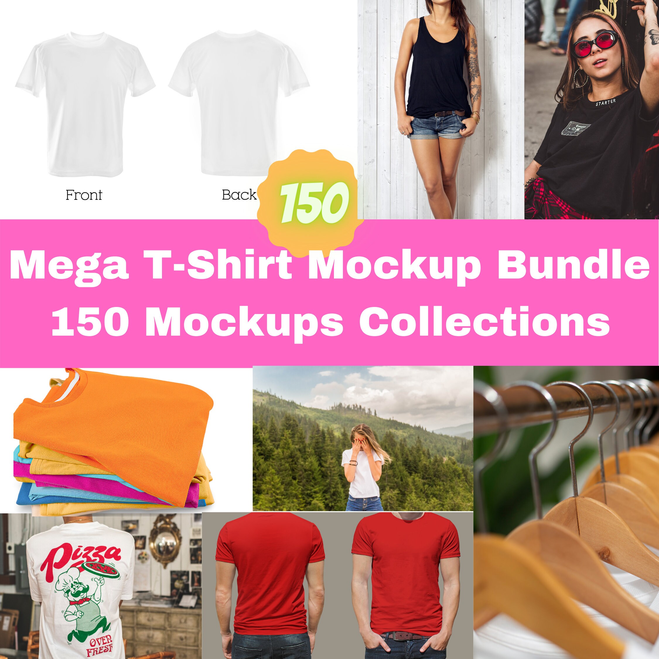 Mockup Bundle T-shirt Mockup Bundle Mega Bundle Mockup - Etsy UK