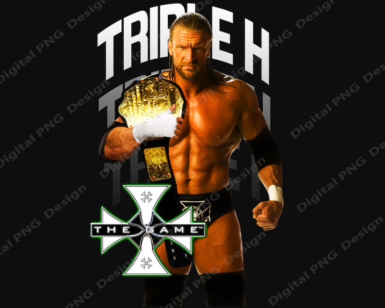 Triple H Wwe Png Instant Download Digital Files Png Etsy